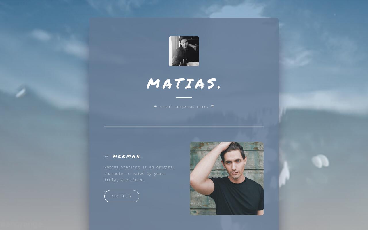 MATIAS STERLING - CERULEAN OC